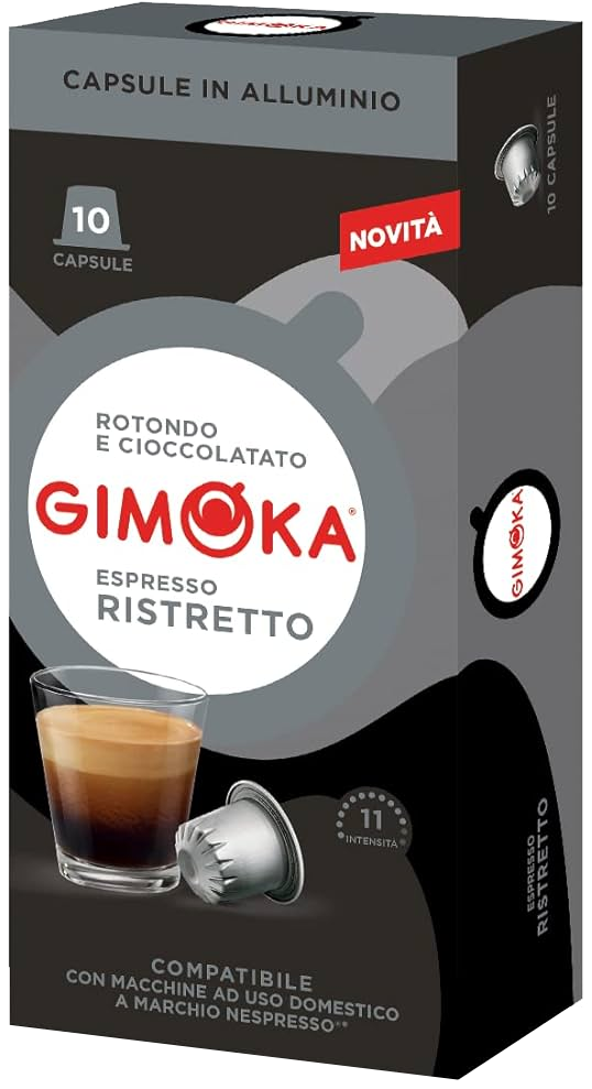 Gimoka Ristretto Compatible Nespresso® Aluminium Capsules – GimokaCoffeeUK